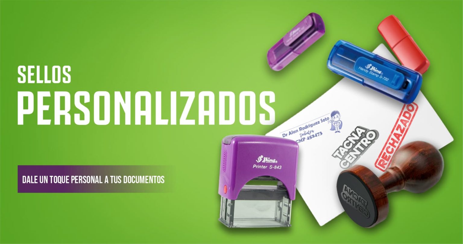 Sellos Personalizados de bolsillo, automaticos y madera